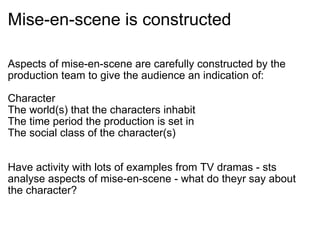 Aspects of mise_en_scene | PPT
