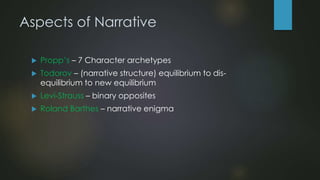 Aspects of narrative | PPT