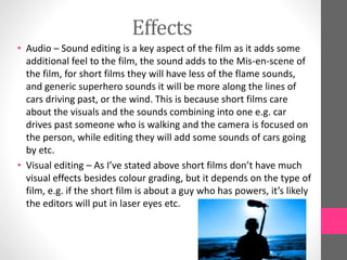 Aspects of post production | PPTX