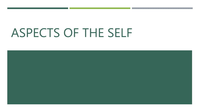 Aspects of the Self.pptx