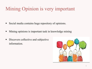 Aspects&opinions identification_opinion mining complete ppt | PPT