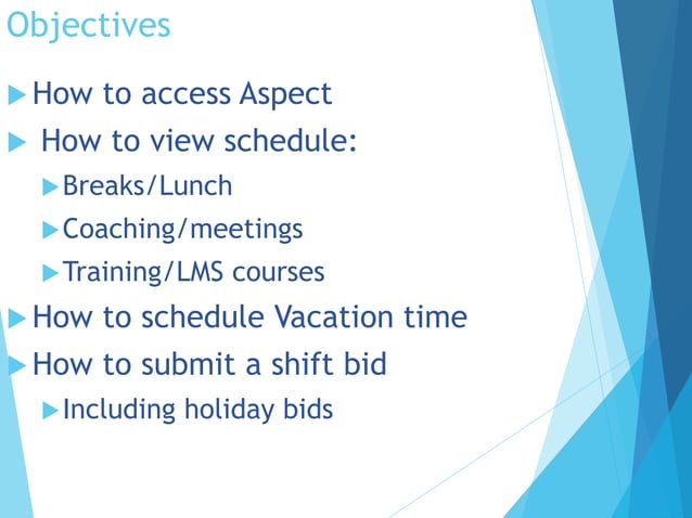 Aspect training | PPTX | Technology & Computing