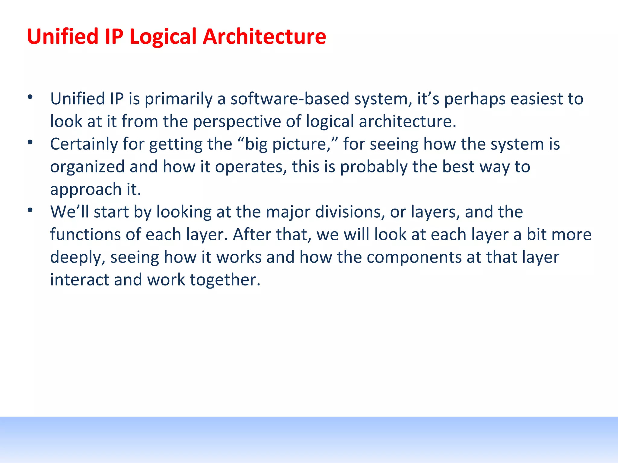 Aspect UIP Logical Architecture | PPT
