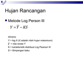 Aspek hidrologi | PPT