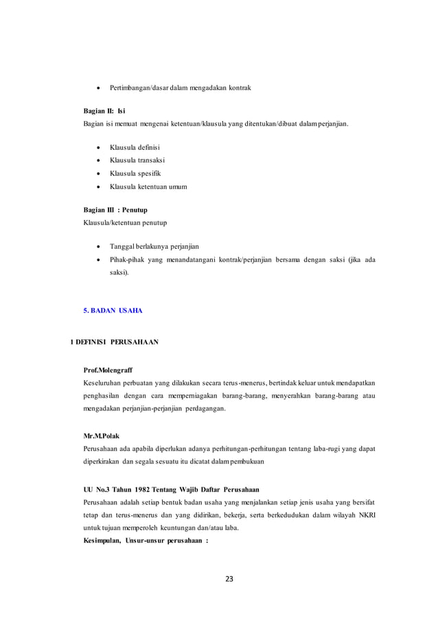 Aspek hukum dalam bisnis | DOCX