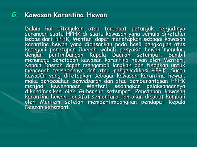Aspek Hukum Dan Tindakan Karantina Hewan Di Indonesia | PDF