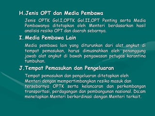Aspek Hukum dan Tindakan Karantina Tumbuhan di Indonesia | PDF