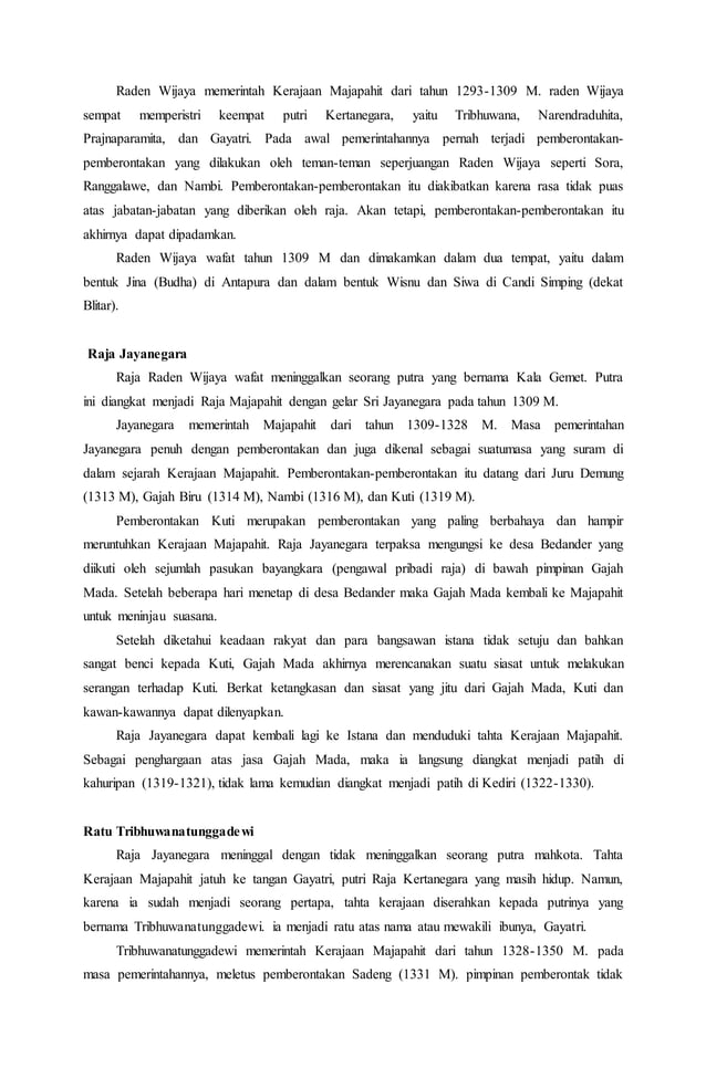 Aspek Kehidupan Kerajaan Hindu | DOCX