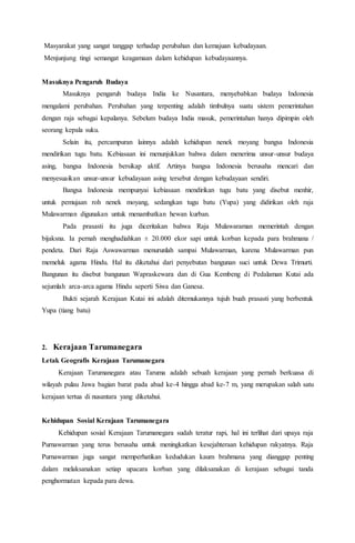 Aspek Kehidupan Kerajaan Hindu | DOCX