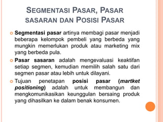 Aspek pasar dan pemasaran | PPTX