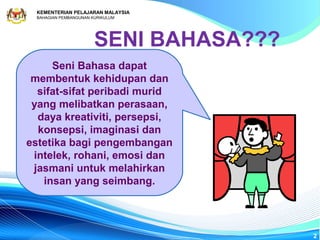 Aspek seni bahasa utama | PPT