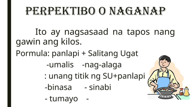 filipino 8 aspekto ng pandiwa Perpektibo,Imperpektibo, kontimplatibo | PPTX