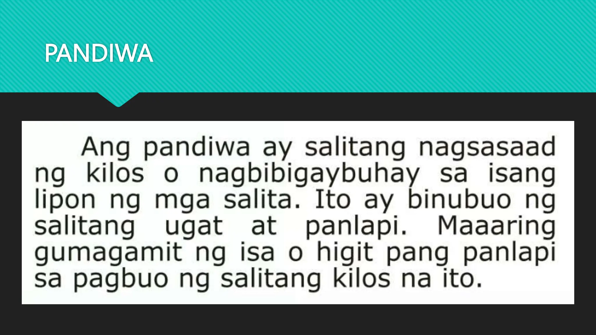 Aspekto ng Pandiwa. Ito ay nagsasaad ng kilos | PPTX