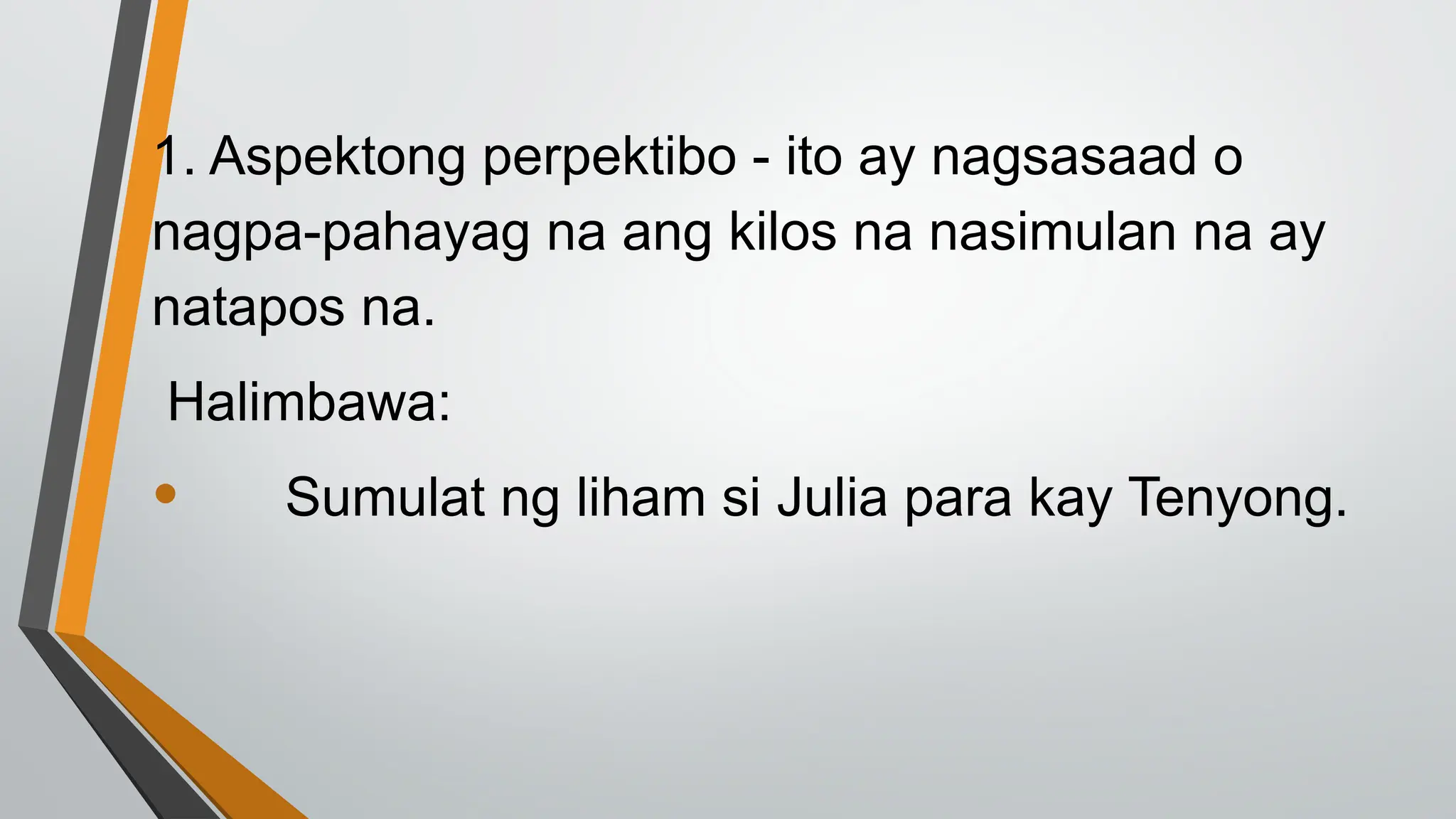 Iba't-ibang Aspekto ng mga Pandiwa .pptx