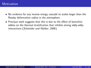 Atmospheric general circulation in an idealized dry GCM without eddy ...