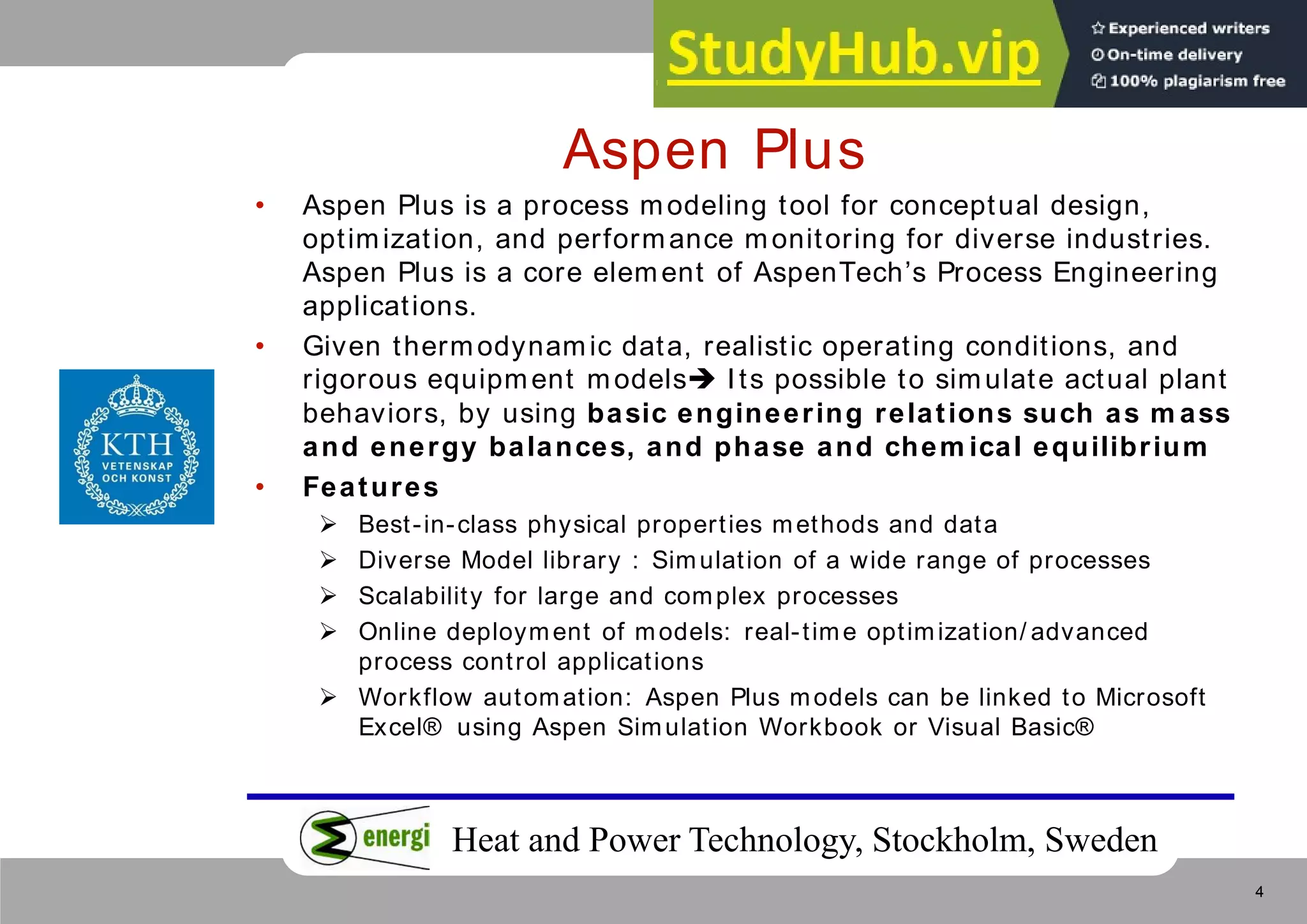 Aspen Custom Modeler Overview | PDF
