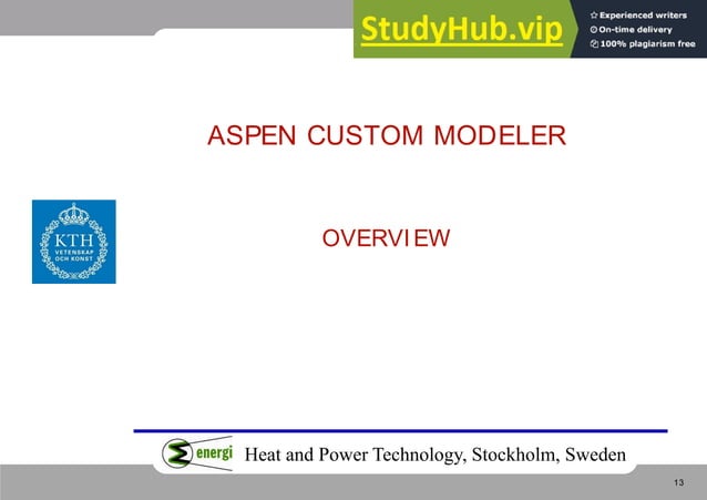 Aspen Custom Modeler Overview | PDF