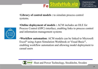 Aspen Custom Modeler Overview | PDF