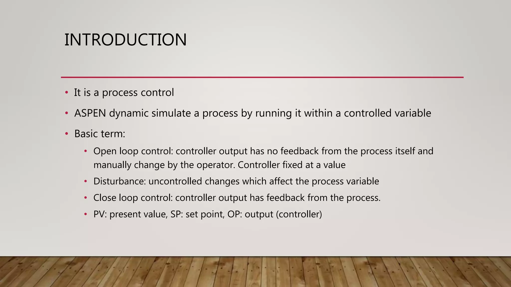 Aspen Plus dynamic | PPTX