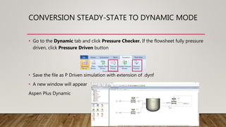 Aspen Plus dynamic | PPTX