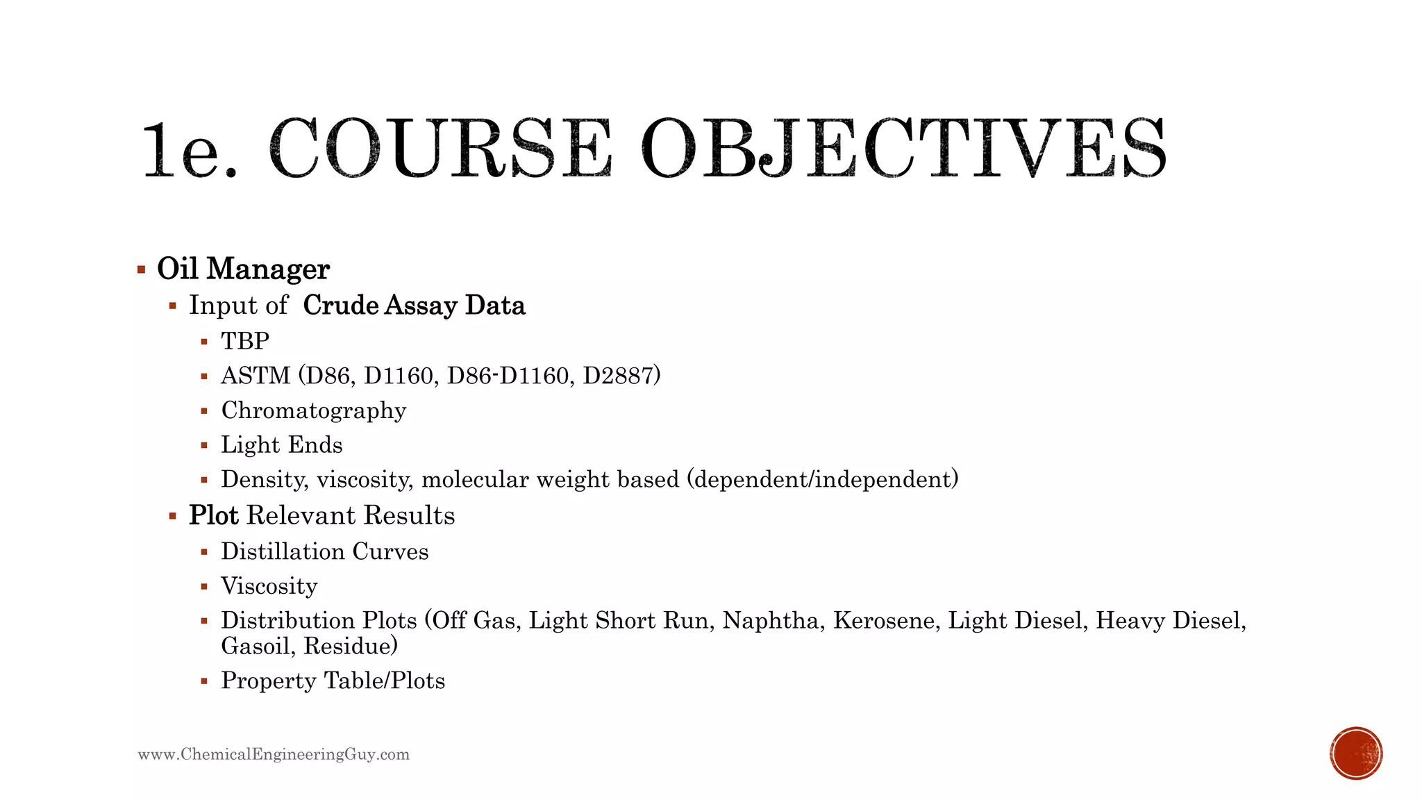 Aspen HYSYS - Petroleum Assays and Oil Characterization (Slideshare) | PPTX