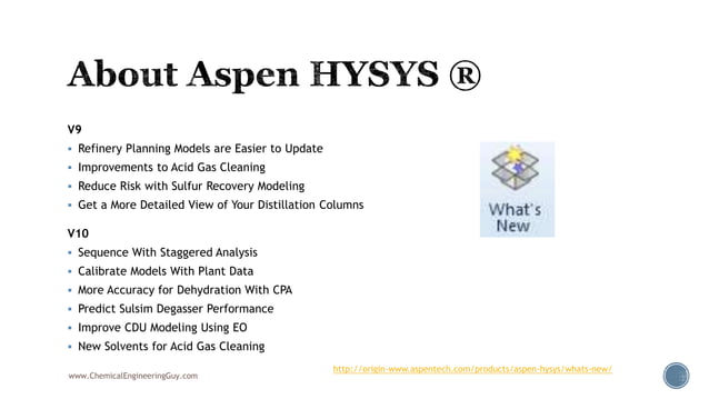 Aspen HYSYS - Basic Course (SS) | PPTX | Chemistry | Science