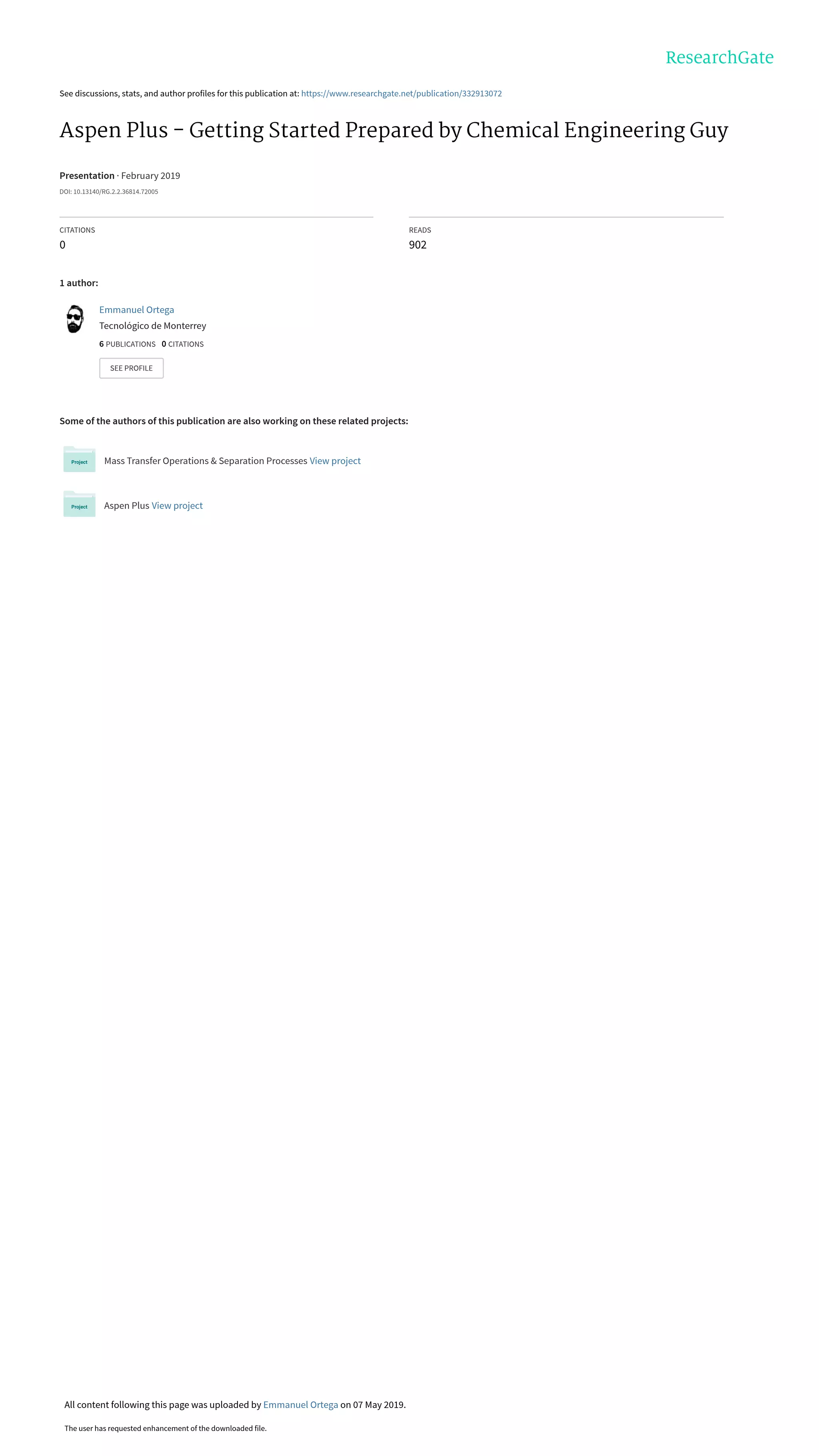 Aspen plus gettingstartedfreecourse | PDF