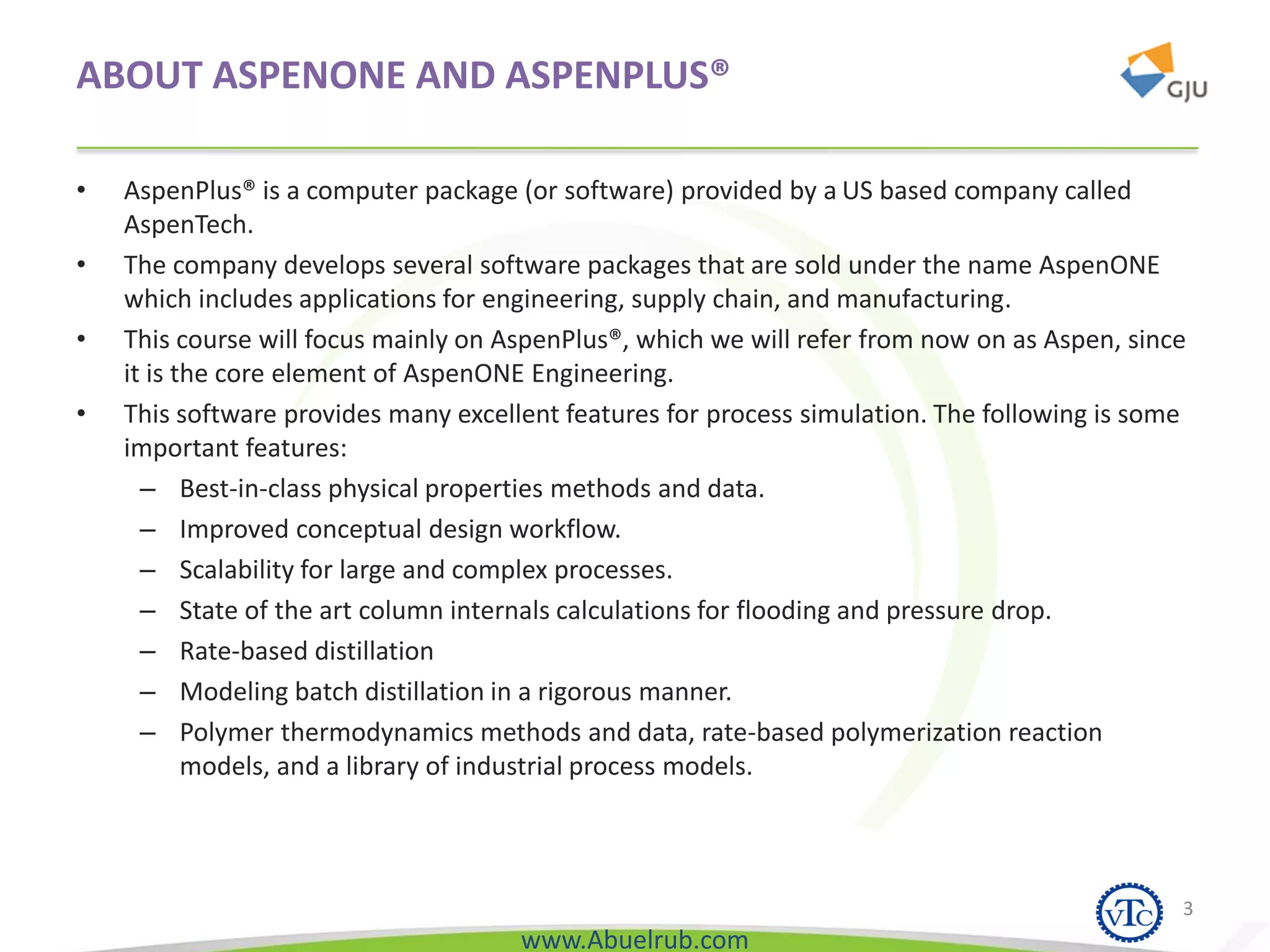 Aspen plus introduction | PDF