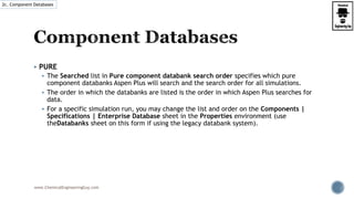 Aspen Plus - Physical Properties (1 of 2) (Slideshare) | PPTX