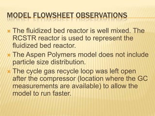 Aspen Polymer Project Implementation Overview | PPTX | Chemistry | Science