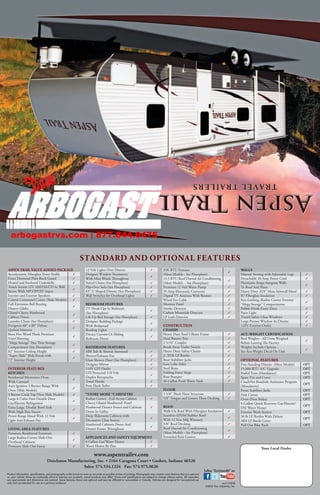 2011 Aspen Trail Travel Trailer | PDF