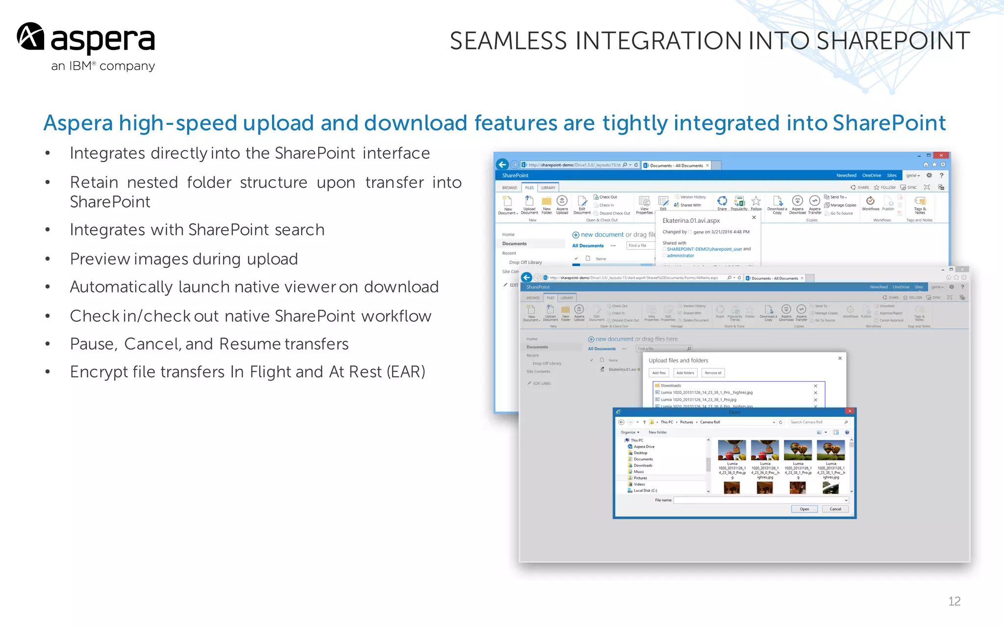 Aspera For Microsoft Sharepoint June 2016 | PDF