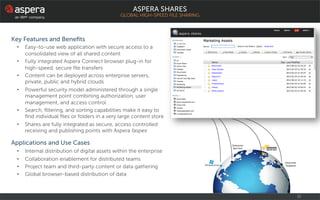 IBM Aspera - Moving the world’s data at maximum speed | PDF