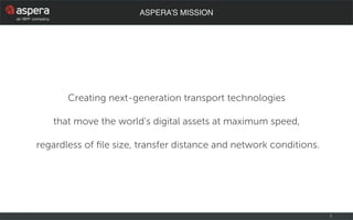 IBM Aspera - Moving the world’s data at maximum speed | PDF