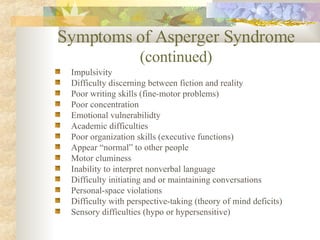 Aspergers Syndrome by Steve Vitto | PPT