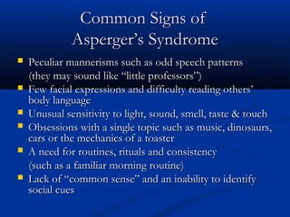 Aspergers for Teachers 1 | PPT