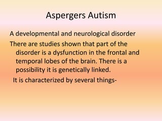 Aspergers Power Point | PPTX