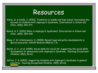 Asperger's presentation | PPT
