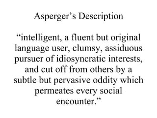 Asperger S Syndrome | PPT