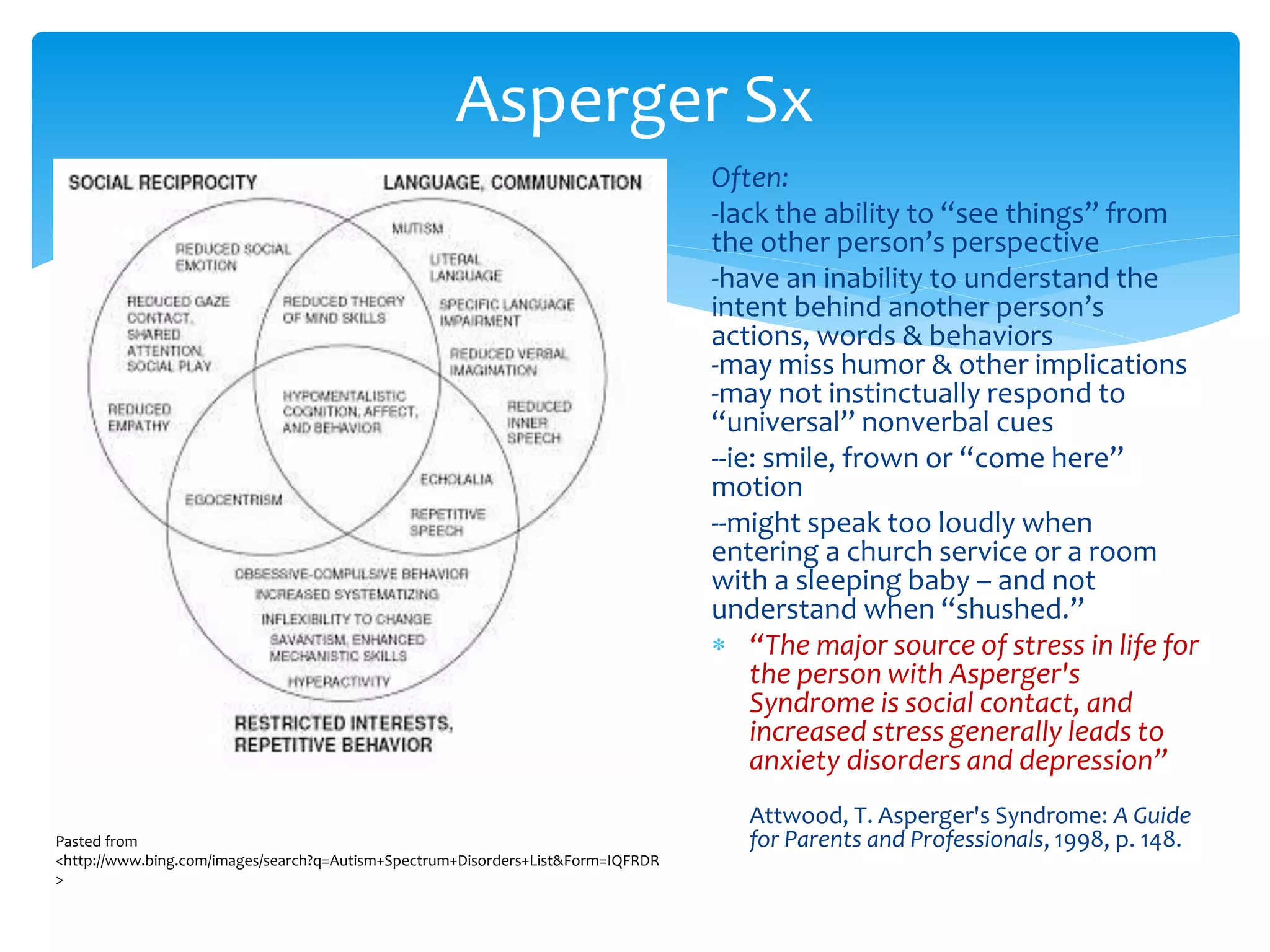 Aspergers syndrome | PPTX