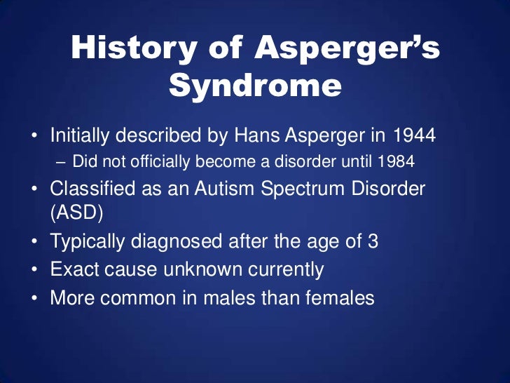 Who Discovered Aspergers Syndrome