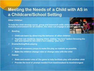 Asperger's syndrome presentation | PPTX