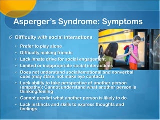 Asperger's syndrome presentation | PPTX