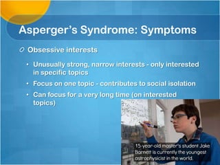 Asperger's syndrome presentation | PPTX