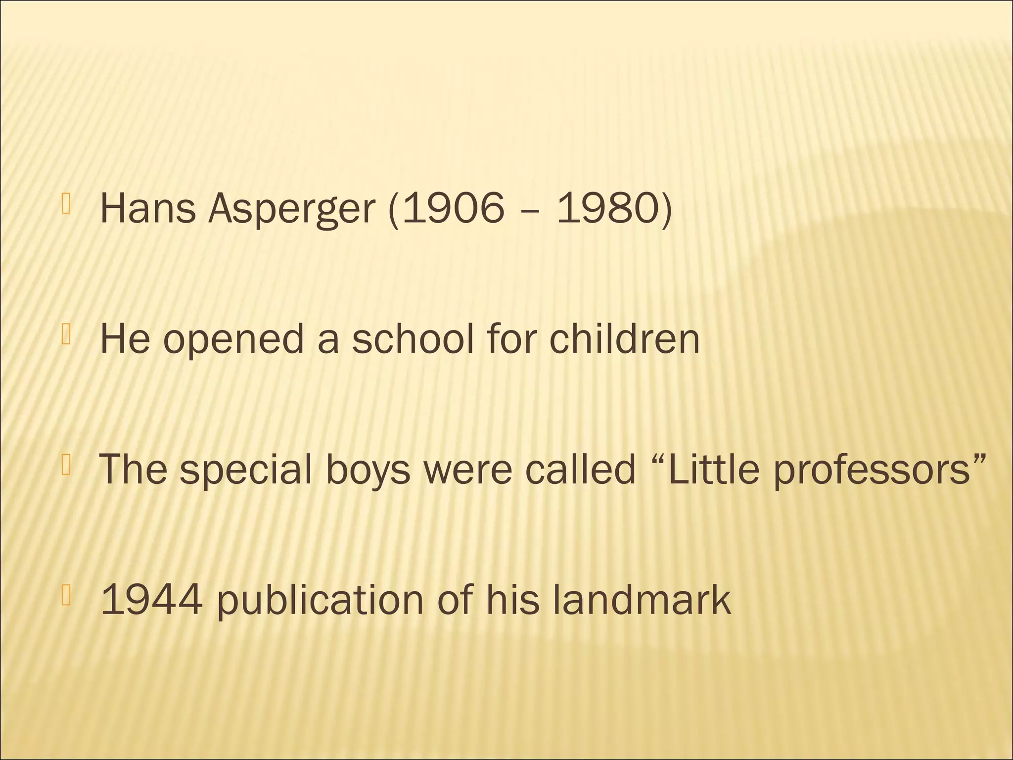 Asperger syndrome | PPT