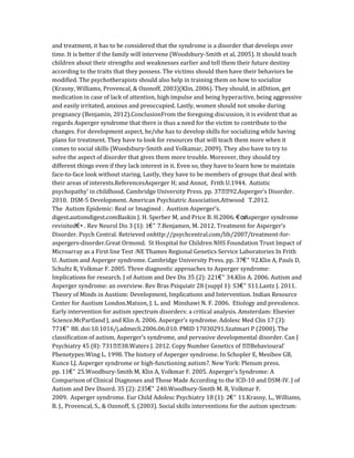 Asperger Syndrome nursing assignment tutor.docx