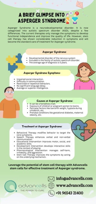 A Brief Glimpse into Asperger Syndrome - Advancells | PDF