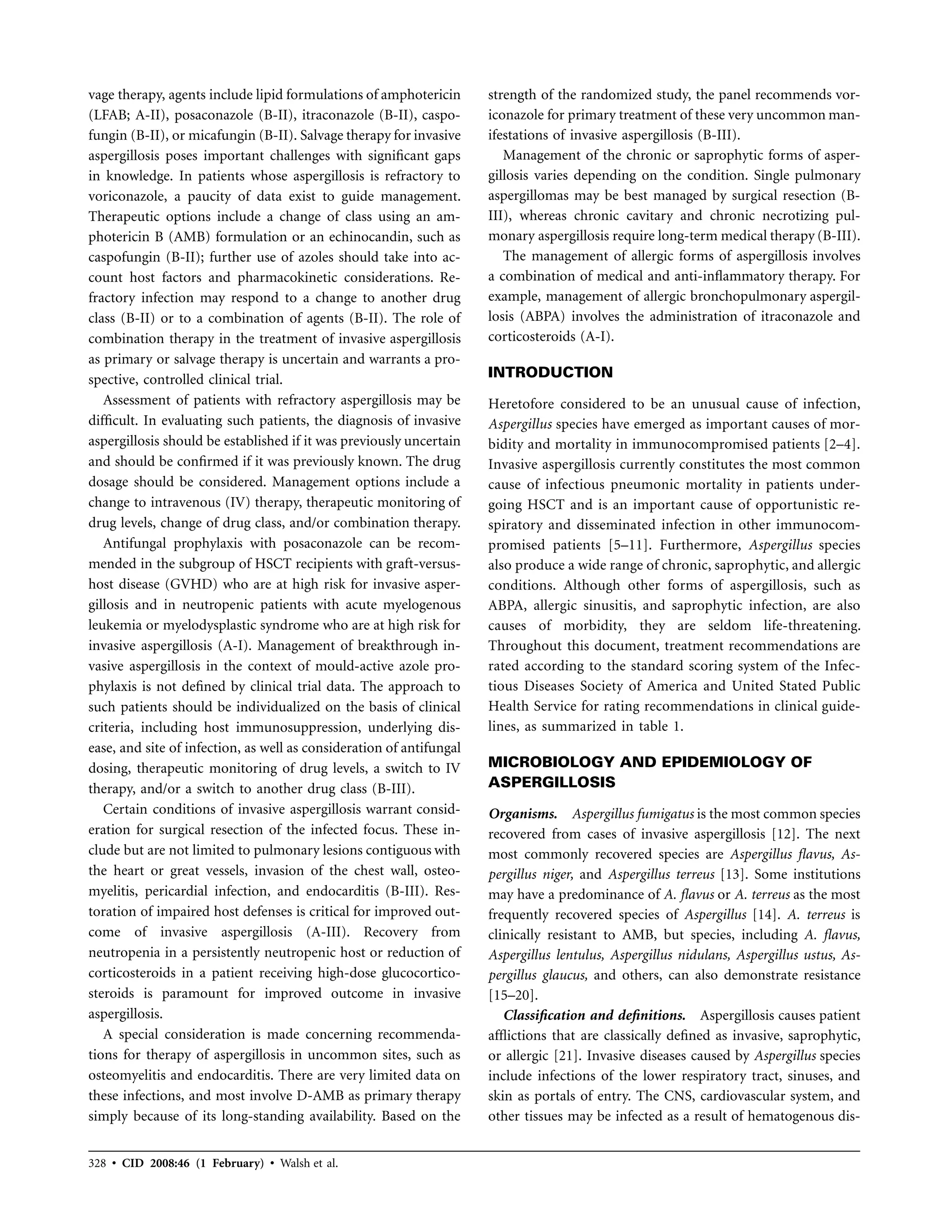 Aspergillosis 2008 guideline | PDF