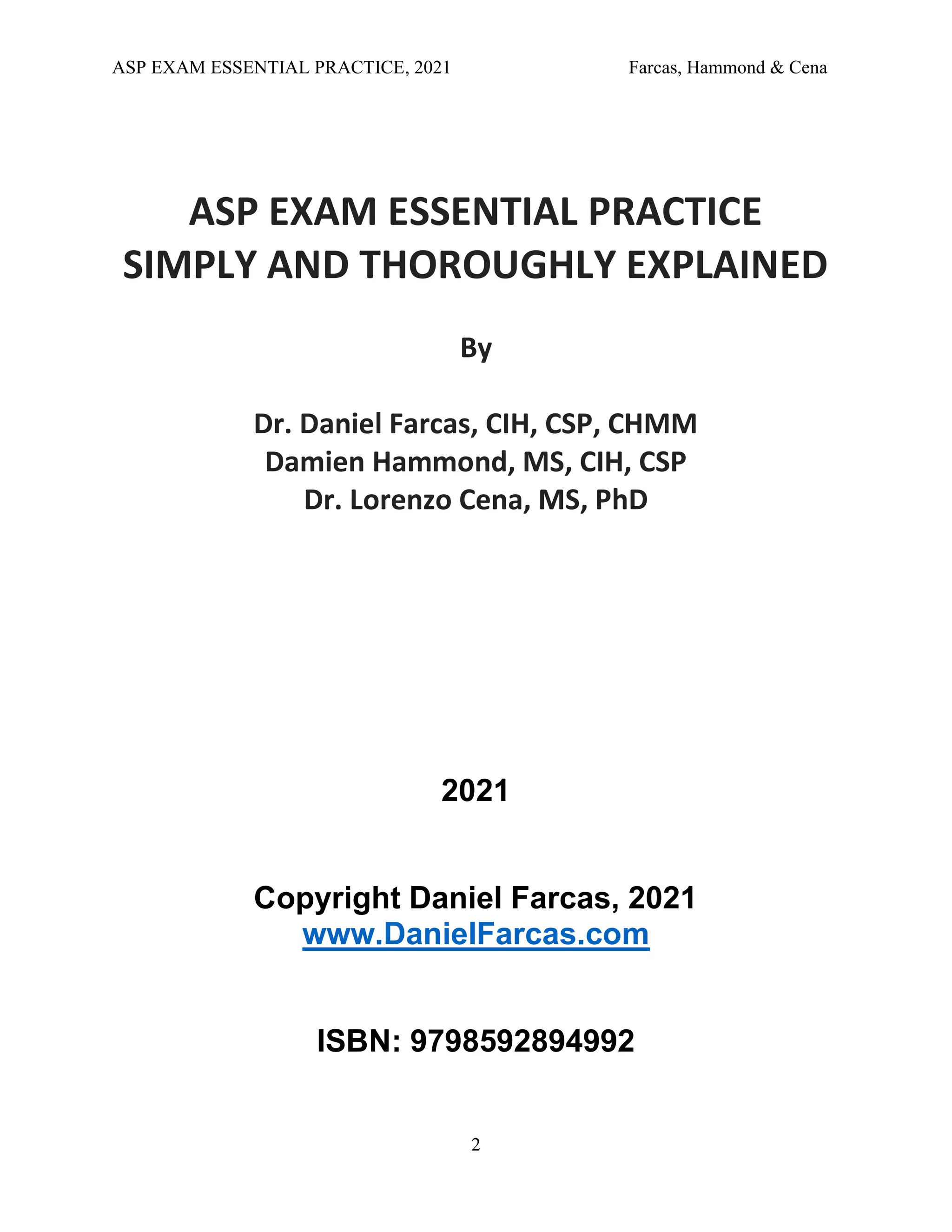 ASP exam essential practice questions | PDF