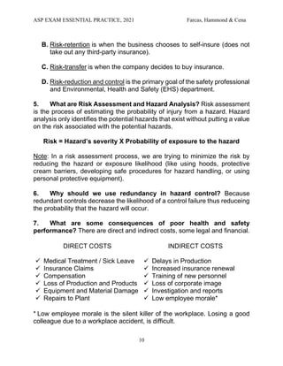 ASP exam essential practice questions | PDF